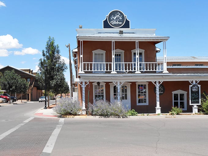 Hot air balloons dot Socorro's vast sky during festival season, adding splashes of color to the already spectacular New Mexico landscape.