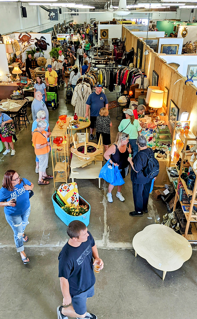 Inside this treasure trove, vintage furniture sits beside collectibles in a wonderland of "remember when."