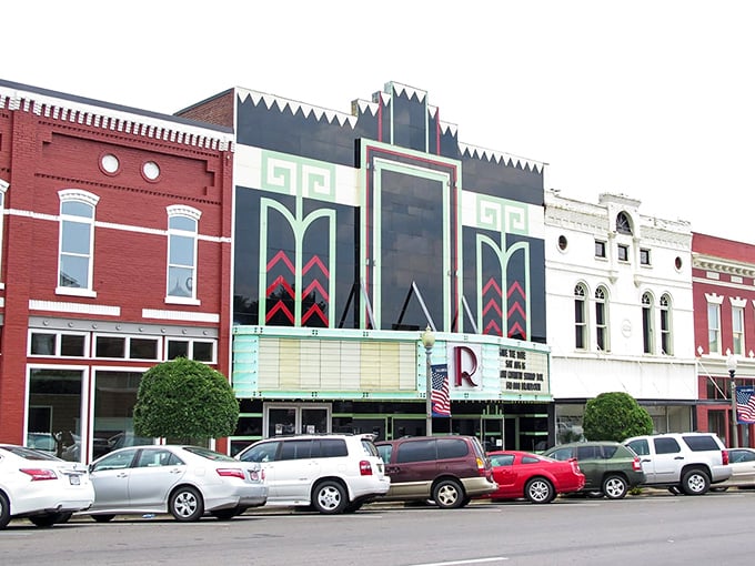 This aerial view of Talladega reveals a compact downtown surrounded by natural beauty&mdash;all available at prices that make retirement truly golden.