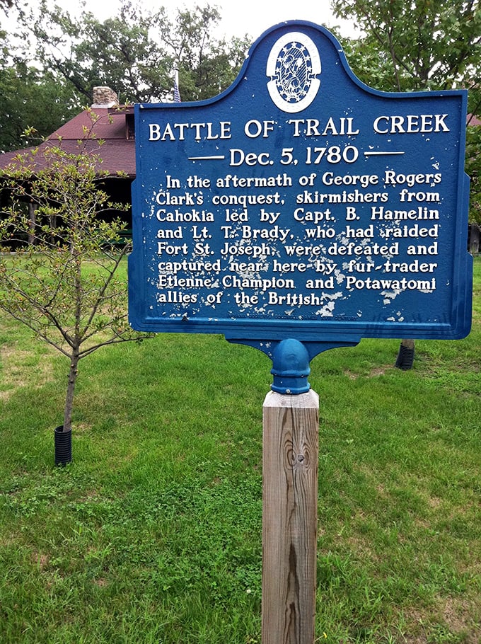 Trail Creek&rsquo;s historical marker reminds us that even affordable towns come with rich stories. History doesn&rsquo;t charge admission here!