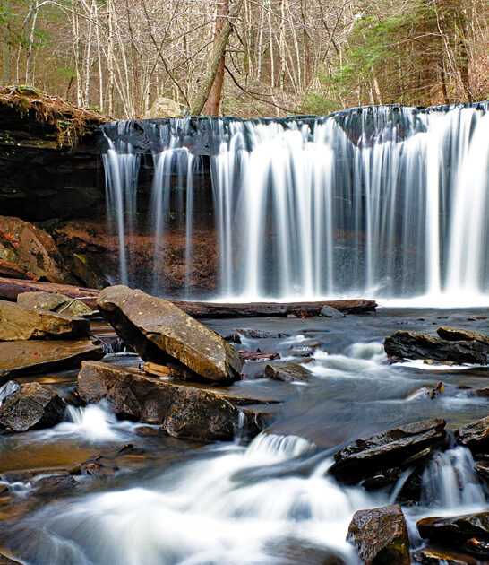 pennsylvania beautiful surreal waterfall ftr