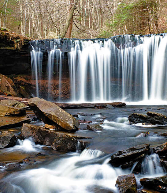 pennsylvania dreamy picturesque waterfall ftr