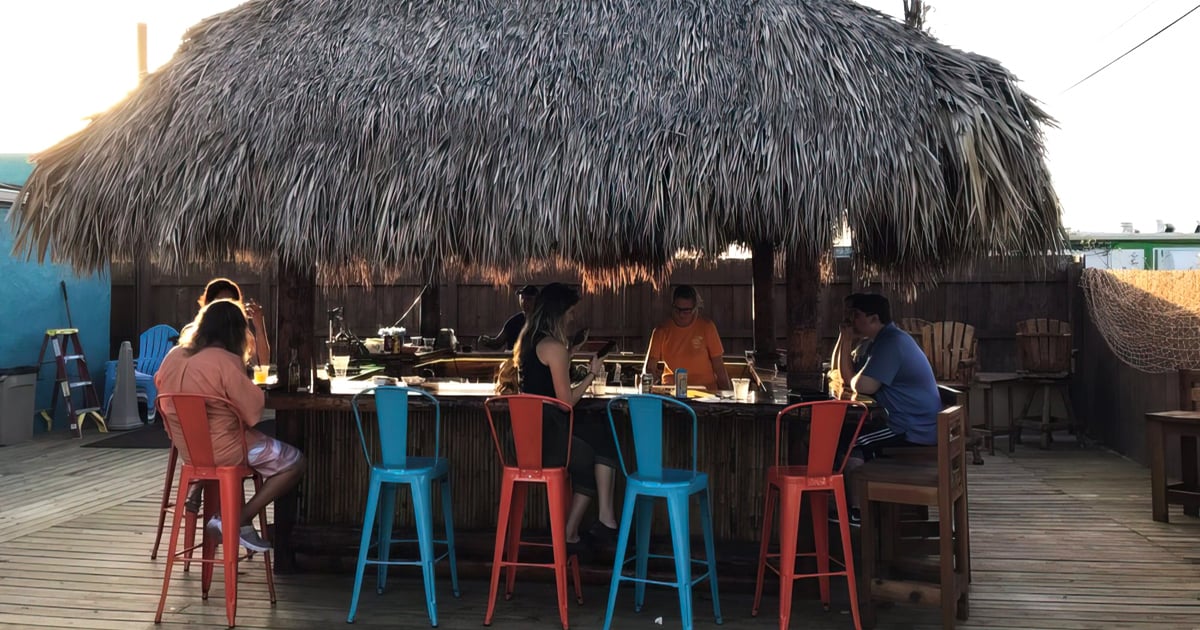 The Best Reuben Sandwich In Florida Is Hiding At This Funky Tiki Bar