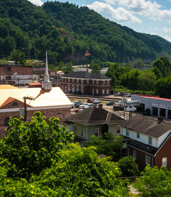 town west virginia postcard ftr