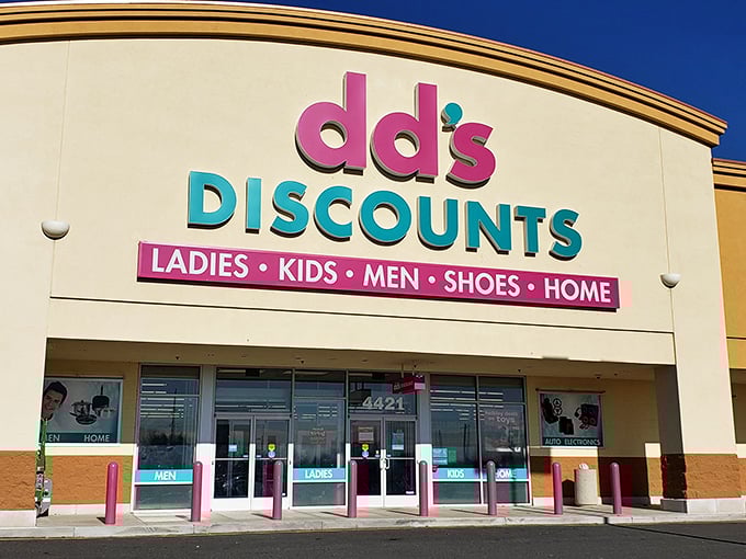 The iconic pink and teal signage beckons like a retail oasis in the desert of full-price shopping. Bargain hunters, your mothership has landed.