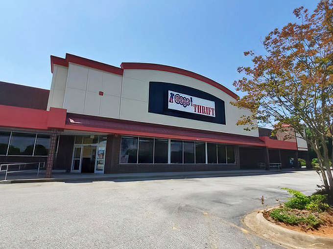 The unassuming exterior of Mega Thrift belies the treasure trove within&mdash;like finding out your quiet neighbor was secretly a rock star in the '70s.