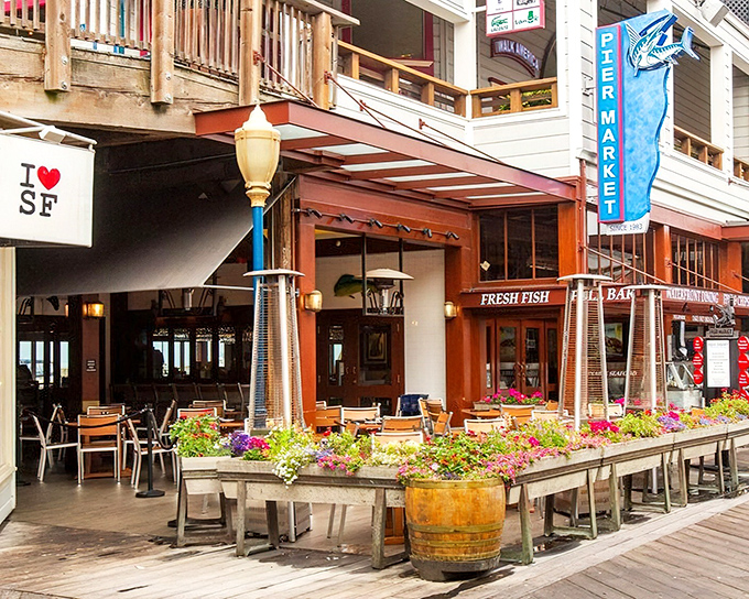 This waterfront gem sits right where the ocean meets your appetite, perfectly positioned for seafood magic.