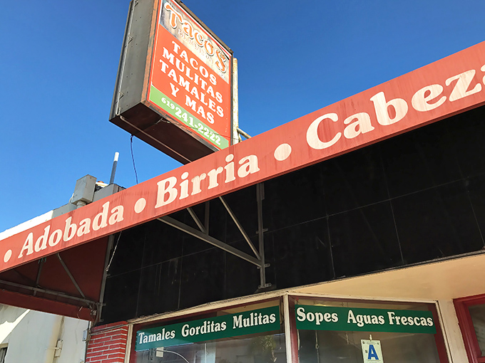 The unassuming storefront of Tacos El Panson stands as a beacon of culinary promise in San Diego, where the best food often hides behind the most modest facades.