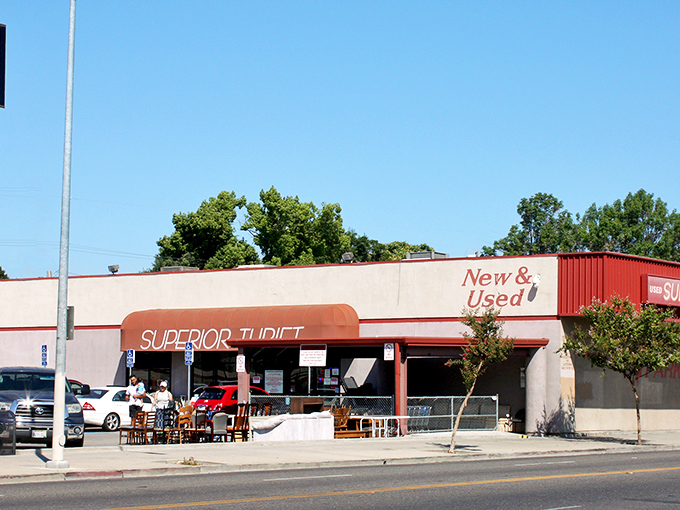 The unassuming exterior of Superior Thrift belies the treasure trove within, like finding a Michelin-starred restaurant in a strip mall.
