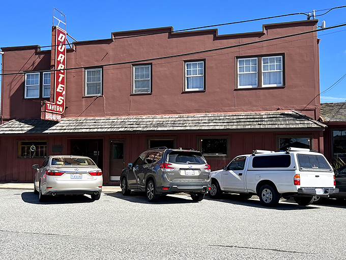 That weathered red exterior might fool you, but inside lies seafood magic that'll change your life forever. 