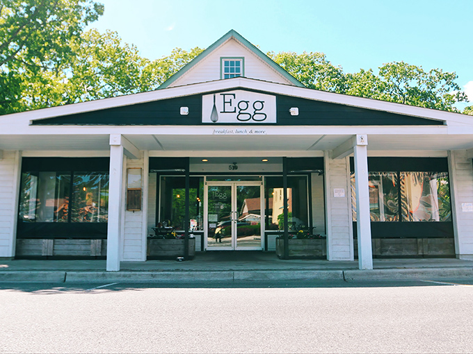 The unassuming exterior of Egg belies the culinary magic happening inside. Like finding a pearl in an oyster, this breakfast gem awaits discovery.