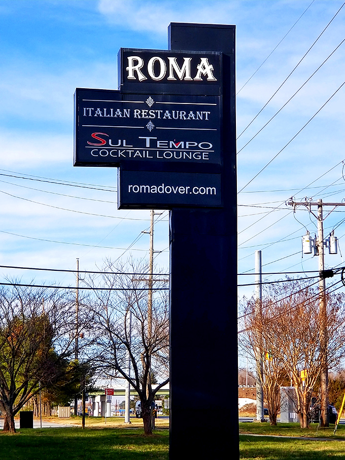 Roma's iconic stone exterior stands like a culinary lighthouse, guiding hungry travelers to this Dover institution that's worth every mile of the journey.