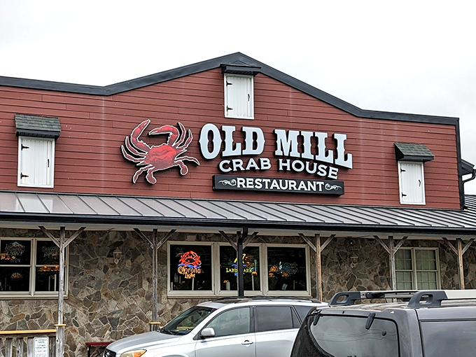 The iconic red exterior with its giant crab sign isn't just a restaurant&mdash;it's a Delaware landmark that practically screams "Get your bibs ready!"