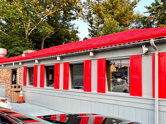 That iconic red roof isn't just eye-catching&mdash;it's a beacon of breakfast hope for hungry Delawareans seeking their morning salvation.
