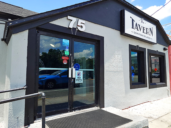 The unassuming exterior of The Tavern Bar & Tacos proves once again that culinary treasures often hide behind modest facades. Number 75 marks the spot where flavor awaits.