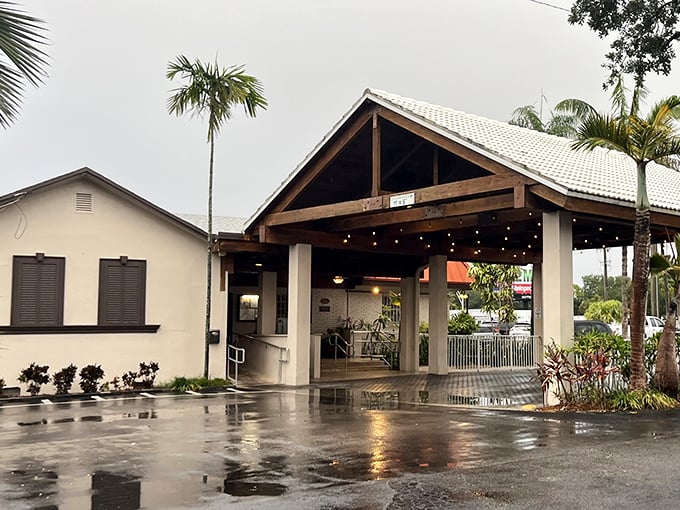 Don't let the modest exterior fool you—this unassuming entrance hides one of Fort Lauderdale's most beloved culinary institutions, where steak legends are born.