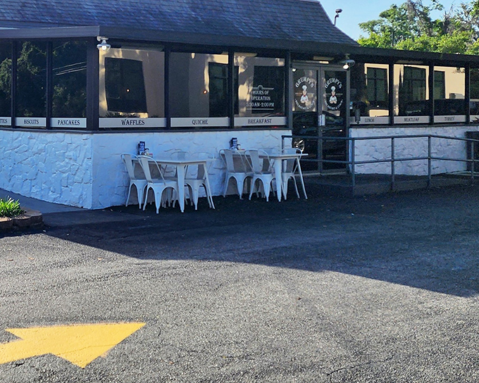 The humble exterior of Grumpy's belies the breakfast magic happening inside. Don't let the name fool you&mdash;only the food is seriously worth getting grumpy over.