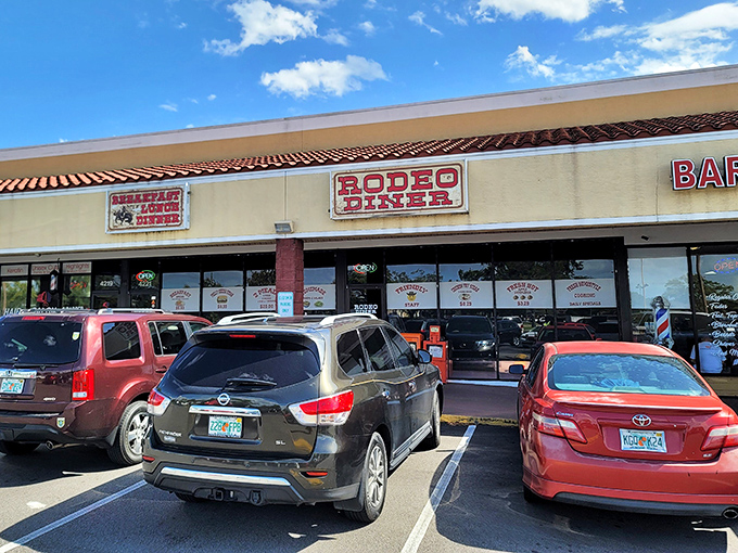 The unassuming exterior of Rodeo Diner in St. Cloud might not stop traffic, but locals know this modest storefront houses culinary treasures worth discovering.