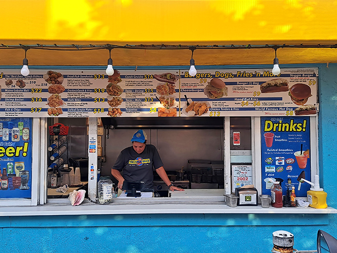 This little blue beacon of culinary delight stands out against the Key West sky like a delicious mirage that actually delivers on its promises.