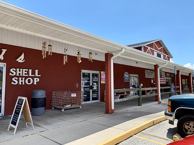 The iconic red exterior welcomes bargain hunters like a beacon of hope for those suffering from retail withdrawal. 