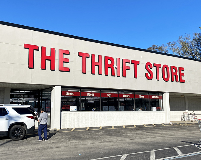 The no-frills exterior belies the wonderland within. Like finding a speakeasy, but instead of cocktails, you'll discover vintage treasures and bargain bliss. 