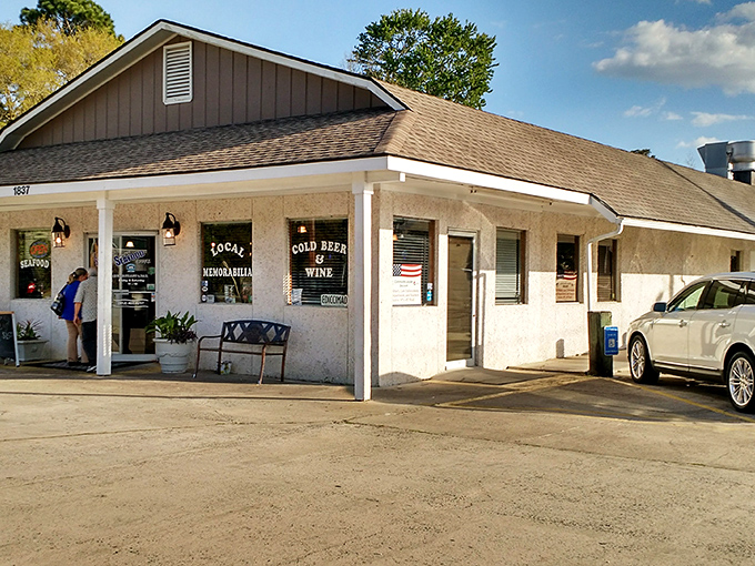 The unassuming exterior of St. Marys Seafood & More proves once again that culinary treasures often hide in plain sight. Southern seafood wisdom at its finest.