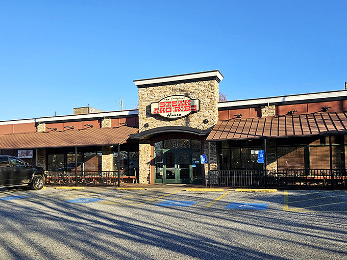 The stone-and-wood facade doesn't scream "meat paradise," but that's how the best treasures are&mdash;hiding in plain sight off Market Place Boulevard.