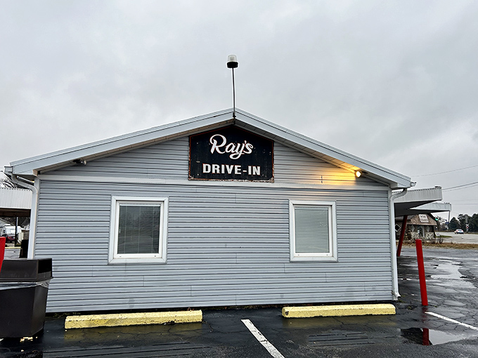 The iconic red-pillared carport at Ray's hasn't changed in decades &ndash; proof that when something works perfectly, you don't mess with it.