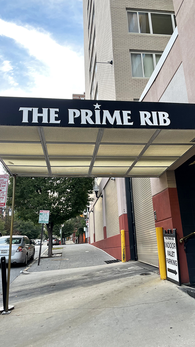 The unassuming entrance belies the culinary magic within—like finding out your quiet neighbor secretly moonlights as a magician specializing in beef-based illusions.