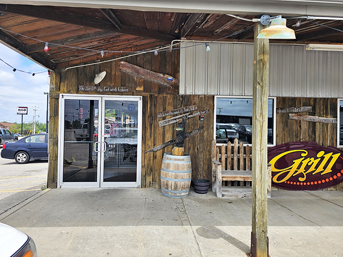 The rustic wooden exterior of Dowd's Catfish House promises no pretension&mdash;just the authentic Ozark experience that serious catfish lovers crave.