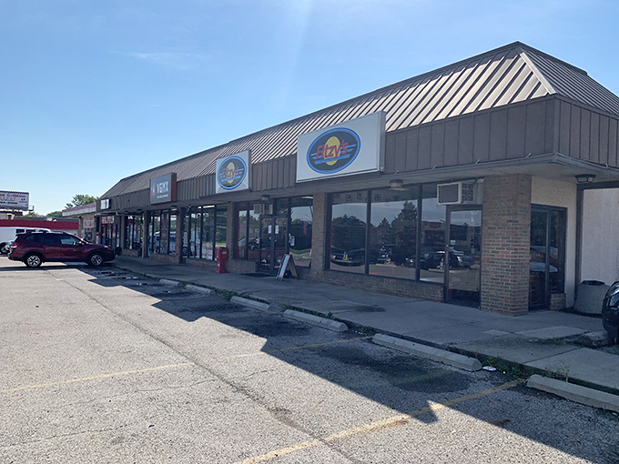 Unassuming strip mall location, classic diner rule in action: the less flashy the exterior, the more extraordinary the food inside.