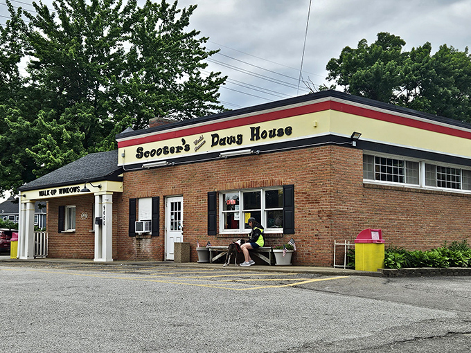 The unassuming brick exterior of Scooter's hides culinary treasures within, like a delicious speakeasy that specializes in comfort food instead of cocktails.