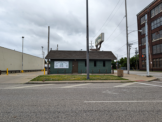 The unassuming green brick exterior of Superior Restaurant in Cleveland hides culinary treasures within, like a sandwich speakeasy waiting to be discovered.