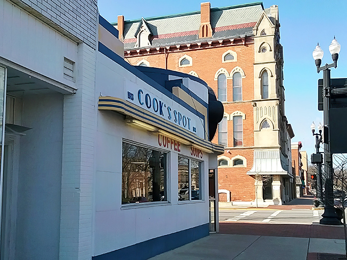 The iconic blue and white Art Deco fa&ccedil;ade of The Spot Restaurant stands proudly in downtown Sidney, a beacon of comfort food that's been calling Ohioans home since FDR was in office.
