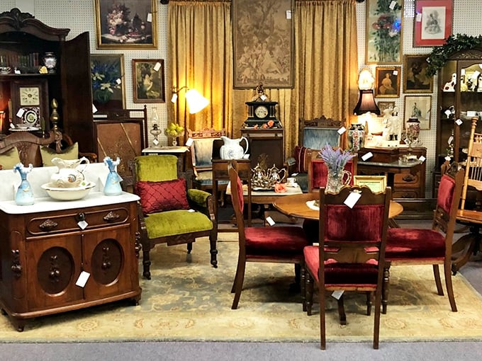 The unassuming exterior of Grand Antique Mall belies the wonderland within&mdash;like finding a portal to the past behind a suburban fa&ccedil;ade.