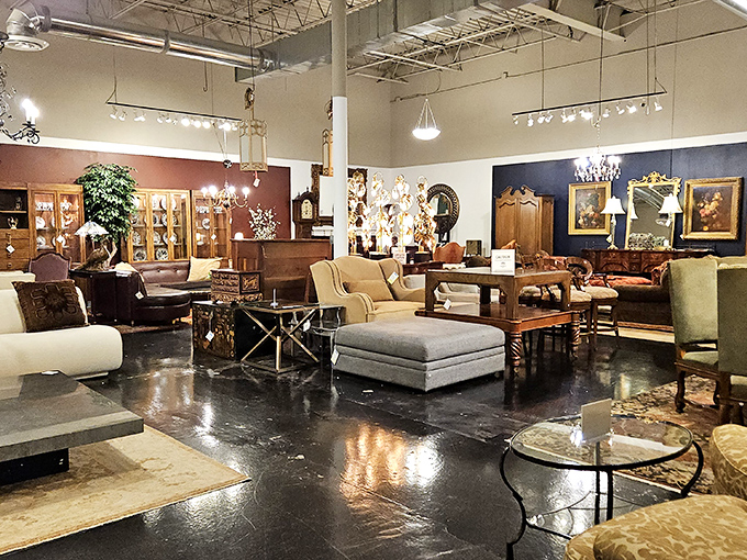 The showroom at Grandview Mercantile feels like a museum where you're actually allowed to touch everything. And take it home!