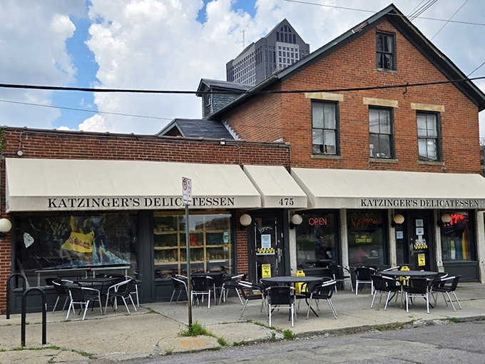 This charming brick facade houses Columbus's sandwich sanctuary, where culinary dreams come deliciously true.