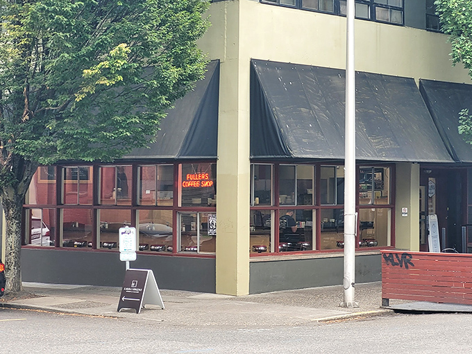 The neon "BREAKFAST" sign in the window isn't just an advertisement&mdash;it's a beacon of hope for hungry Portlanders seeking morning salvation.
