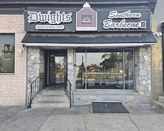 The unassuming storefront of Dwight's Southern Barbecue II might not stop traffic, but the aroma wafting from inside certainly will. Award-winning taste indeed.
