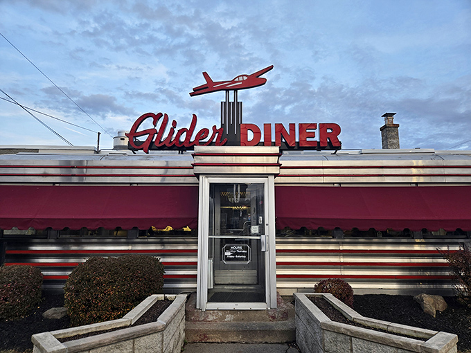 The iconic red glider plane perched atop this classic Scranton diner isn't just decoration&mdash;it's a beacon calling hungry travelers home to comfort food paradise.