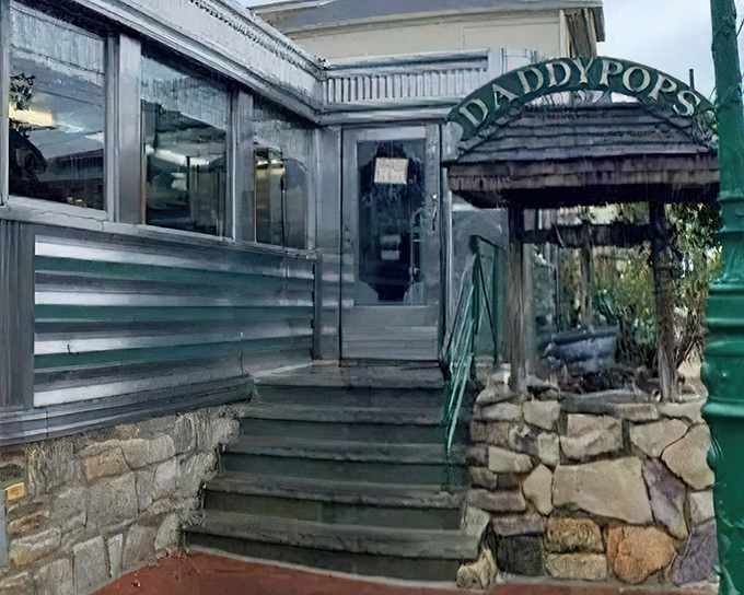 The classic stone pillars and vintage signage of Daddypops aren't just welcoming you to breakfast&mdash;they're inviting you to step back in time.