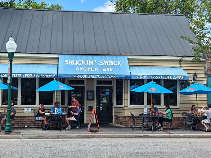 The unassuming exterior of Shuckin' Shack belies the seafood treasures within. Like finding a pearl in an oyster, this Summerville gem rewards those who venture inside.
