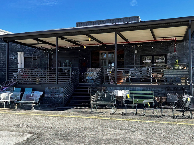 Even the parking lot whispers promises of treasure hunts that could change your weekend plans forever.