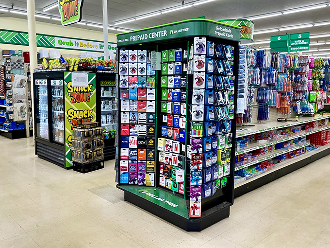 The iconic green and red signage beckons like a budget-friendly lighthouse on Murfreesboro Pike, promising treasures that won't break the bank.