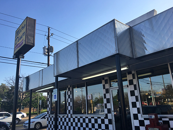The classic black-and-white checkered exterior isn't trying to impress Instagram &ndash; it's been too busy serving perfect breakfasts for decades.