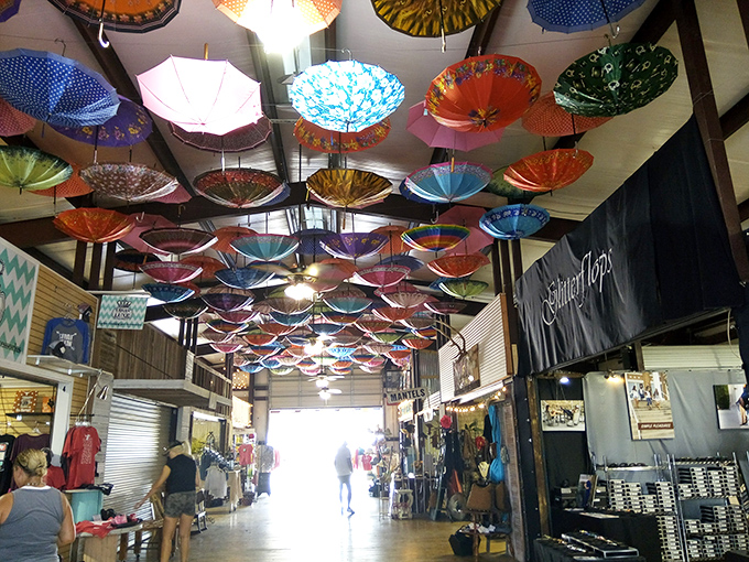 The iconic entrance arch welcomes treasure hunters to America's most legendary monthly shopping adventure.