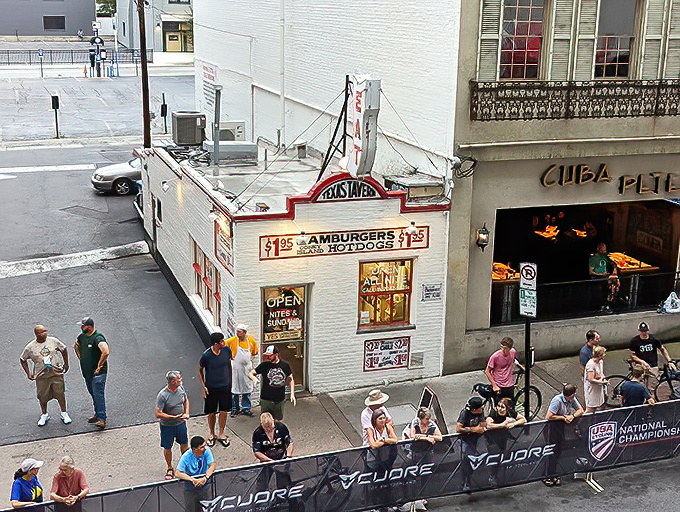 The white brick fa&ccedil;ade of Texas Tavern stands like a culinary time capsule in downtown Roanoke, its vintage sign promising simple pleasures that never go out of style.