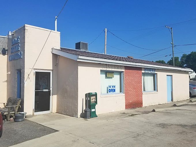 The unassuming exterior of Midway Restaurant stands like a culinary sentinel on West Franklin Street, promising honest food without pretense.