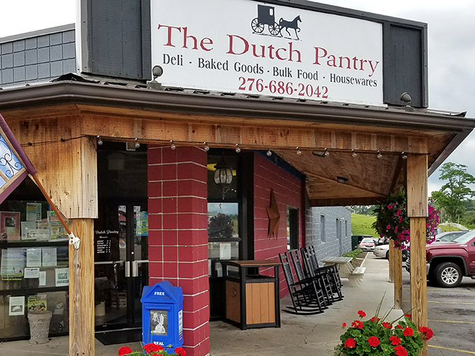 The red-brick facade and wooden porch rocking chairs aren't just country charm&mdash;they're the gateway to carb paradise. Welcome to The Dutch Pantry.
