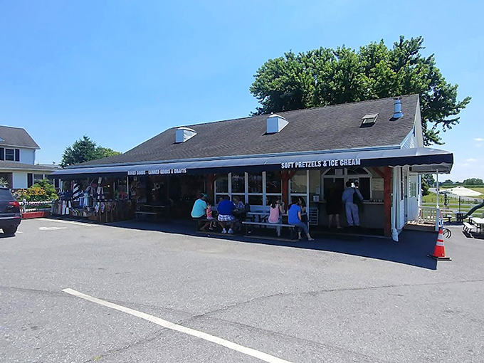 The unassuming exterior of Countryside Roadstand belies the culinary treasures within. Soft pretzels and ice cream&mdash;the Batman and Robin of comfort foods!